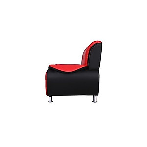 Kingway Furniture Puma Faux Leather Living Room Sofa - Black/Red
