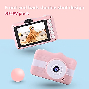 1080p Front Rear Dual Cameras Digital Camera for Kids Photography Video Durable Easy to Use Video Selfie Record Life Digital Camera Digital Action Camera Students Teens