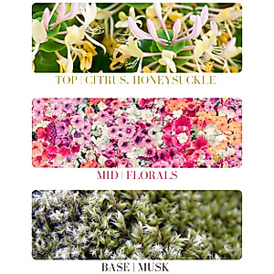 Honeysuckle Delicious Natural Pure Essential and Fragrance Oil Perfume Roll On with Organic Jojoba Oil, Eau de Toilette, Small-Batch, Alcohol Free, Handmade in California