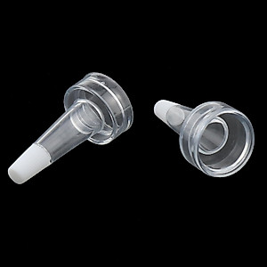 ZZHXSM 50PCS 20 Tooth Glass Dropper Vial Bottom Cap Essential Oil Bottom Cap Vial Cap Replacement Cap Small Vials Bottlecaps