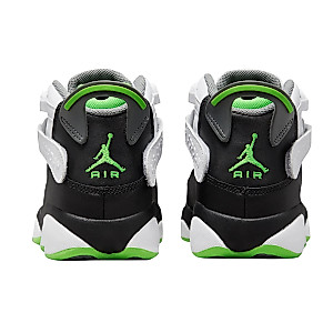 Big Kid's Jordan 6 Rings White/Green Strike-Black (323419 130) - 5