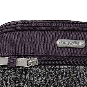 Baggallini womens Crossbody Handbag, Blackberry Antitheft, One Size US