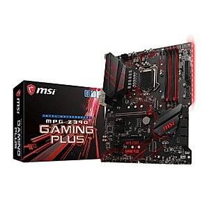 MSI MPG Z390 Gaming Plus LGA1151 (Intel 8th and 9th Gen) M.2 USB 3.1 Gen 2 DDR4 HDMI DVI CFX ATX Z390 Motherboard