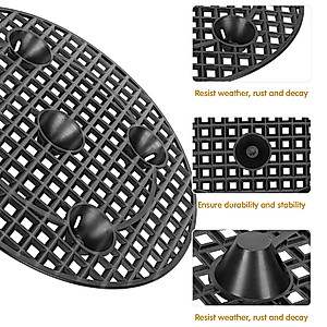 moonoom 8 Pcs Plants Pot Elevator, 12 Inch Plastic Flower Plant Stands, Portable Patio Planter Holder for Indoor Outdoor Preventing Floor Patio Deck from Damage and Rot