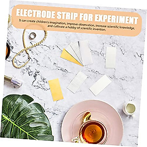 VILLFUL 16pcs Fruit Battery Zinc Plate Electrode Strip for Electroplating Electrode Materials Zn Chemistry Sample Zinc Anode Battery Experiment Materials Anode for Zinc Electroplating Iron