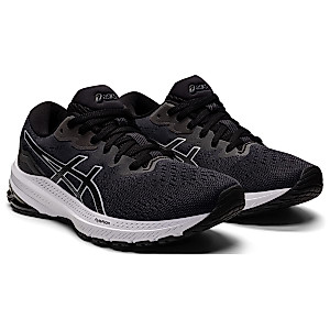 ASICS Women's GT-1000 11 Running Shoes, 8.5, Black/White