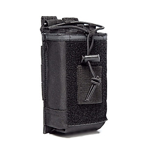 Radio Case/Radio Holder Molle Tactical Radio Holster Military Heavy Duty Radios Pouch Bag for Two Ways Walkie Talkies Compatible with Bags/Packs/Duffels by LUITON