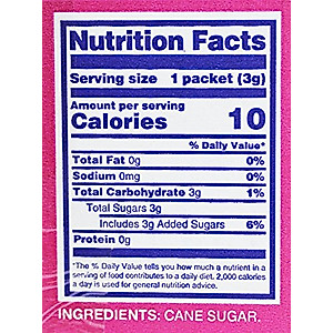 C&H Pure Cane NON-GMO Granulated Sugar, 0.10 Ounce (2.83 Gram) Packets - Pack of 500