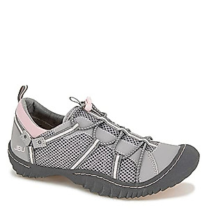JBU by Jambu Women's Synergy MESH Water Ready Sneaker, Grey/Petal, 7.5
