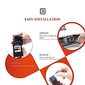 ejet 245 245XL Black Ink Cartridge Higher Yield Ink Cartridge Replacement for Canon 245XL Black Ink for Cannon MX490 MX492 MG2522 TS3100 TS3122 TS3300 TS3322 TS3320 TR4500 TR4520 TR4522 (2 Black)