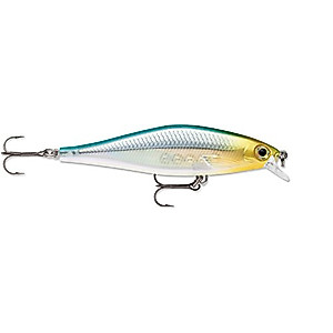 Rapala SDRS09 Shadow Rap Shad Lure (3.5-Inch, 0.3oz, Blue Back Herring)