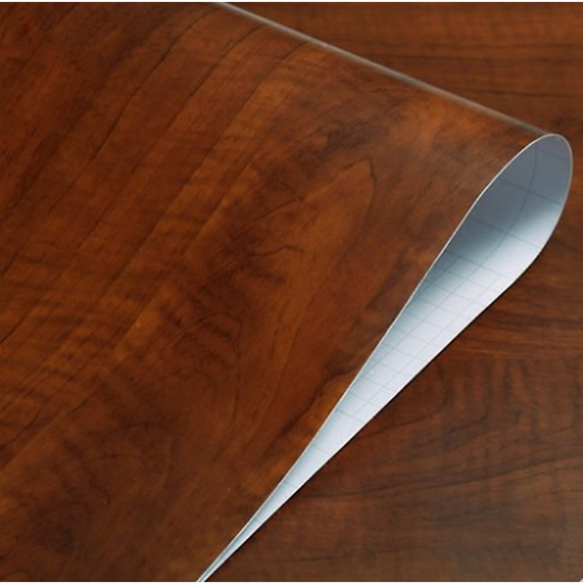 Teemall 15.8inch by 79inch Brown Maple Wood Grain Paper Peel and Stick Shelf Liners Wallpaper Cabinet Door Wardrobe Wood Wall Funitures Stickers