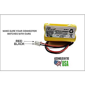 2pc Replacement Battery for Unitech Ni-CD AA900mAh 4.8V