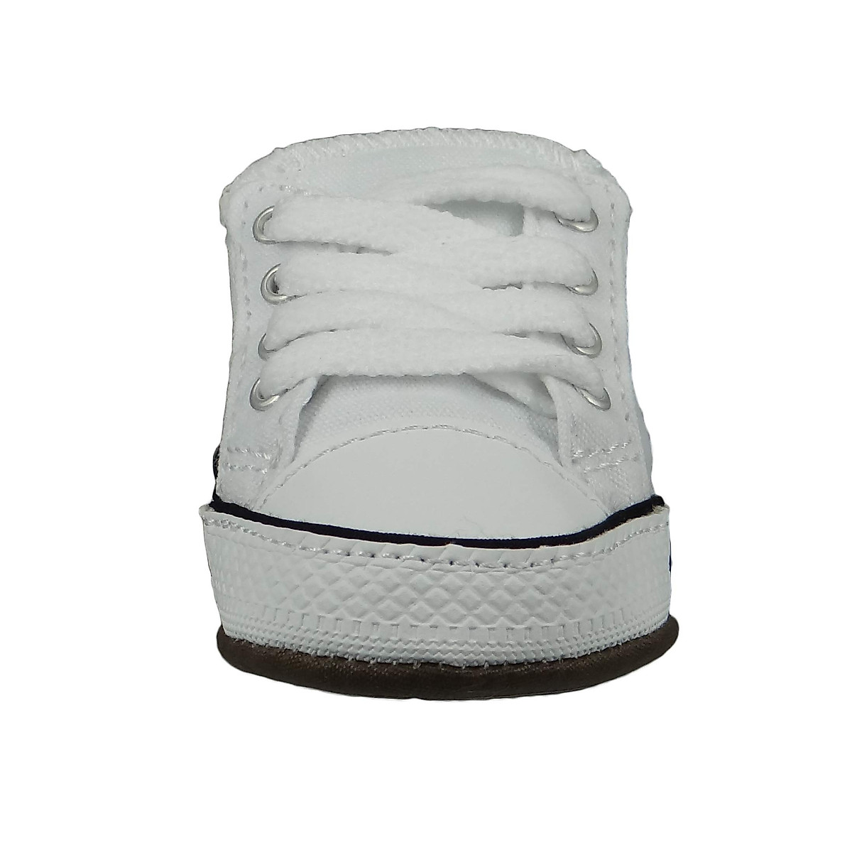 Converse Baby-Boy's Chuck Taylor All Star Cribster Canvas Color Sneaker, White/Natural Ivory/White, 2 M US Infant