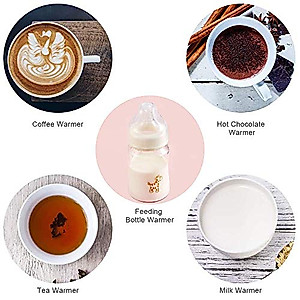 Mug Warmer for Desk, Coffee Mug Warmer with Auto Shut Off, ANBANGLIN Coffee Warmer for Coffee Milk Tea, Candle Wax Cup Warmer Heating Plate (Green-NO Mug)