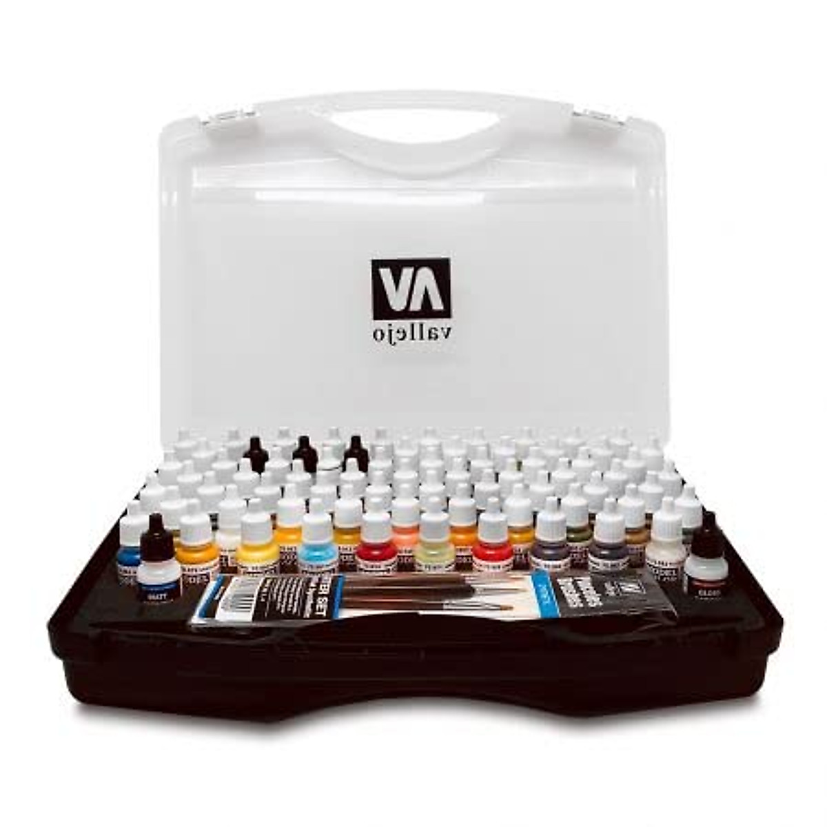 Model Color - Acrylic, 72 Basic Colors Set in Plastic Case