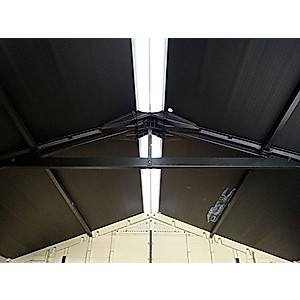 Keter Factor 8 x 11 Resin Large Outdoor Storage Shed, 8x11, Taupe