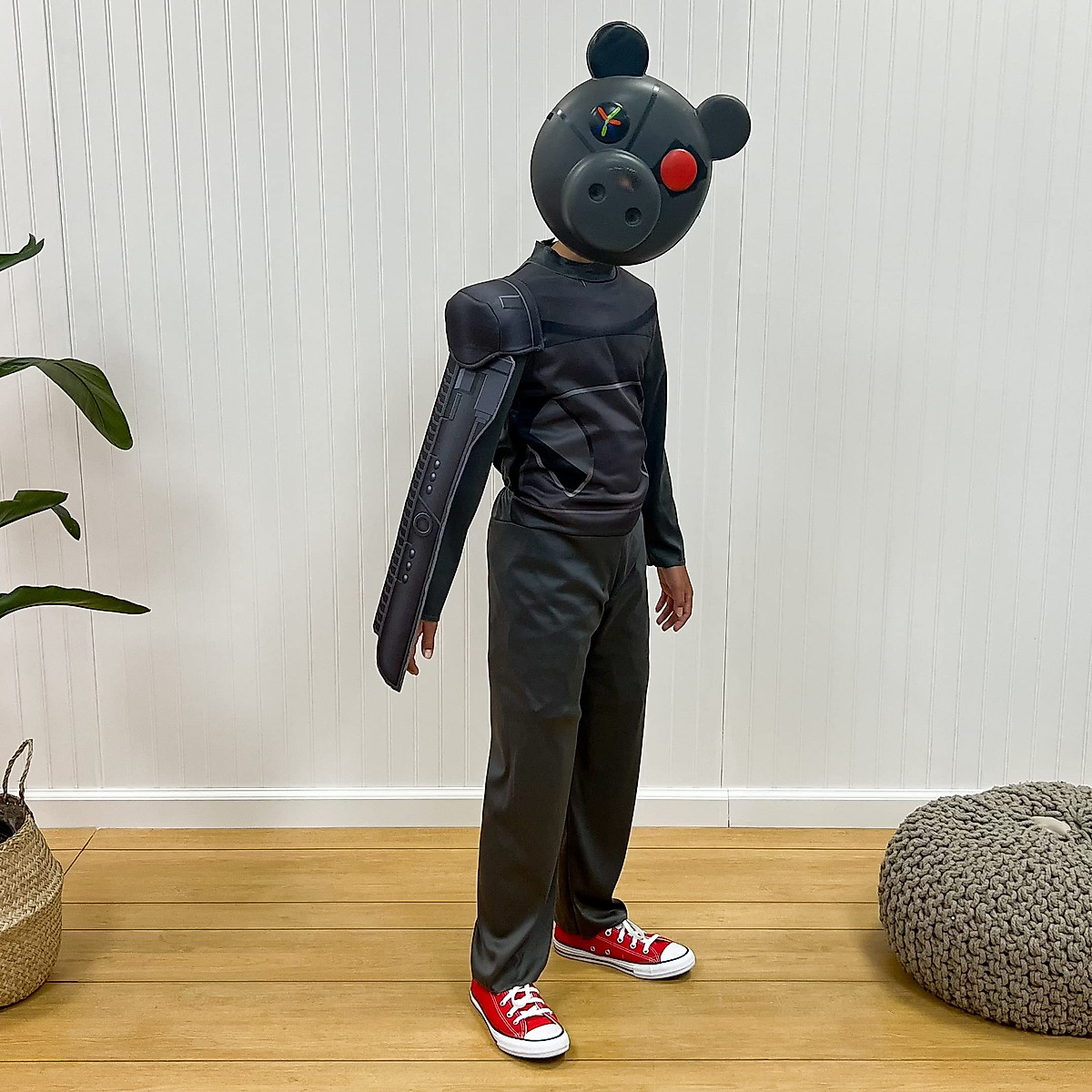 Robby Costume for Kids, Official Piggy Video Game Costume Outfit and Mask, Size (7-8)