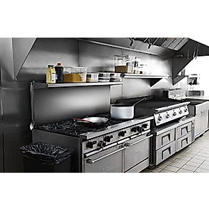 Rubbermaid Commercial Products Polycarbonate Space Saving Storage Container, 1-Gallon, Clear, Best use for Restaurant Kitchens/Lunch, Pack of 12