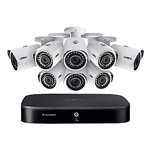 Lorex 4K 8 Channel 2TB DVR with 8 1080P Security Cameras