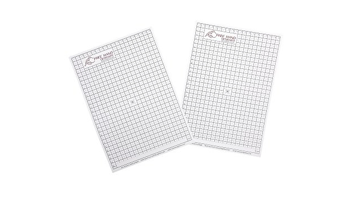 2 x A4 Grid Sheets for Perfect Straight Lines