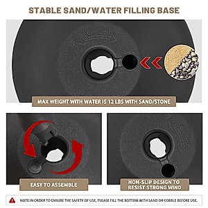 HABUTWAY Stanchion Posts with Velvet Ropes, Set of 6 Pieces Stanchion Queue Rope Barriers, Crowd Control Stanchion, Sand/Stone Injection Hollow Base Red Carpet Ropes and Poles, Easy Connect Assembly