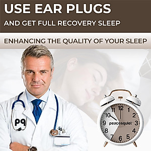 PQ Wax Ear Plugs for Sleep - 6 Silicone Wax Earplugs for Sleeping and Swimming - Gel Ear Plugs for Noise Cancelling, Ear Protection - Sleeping Earplugs with Sound Blocking 32 Db (6-Pillows). Beige