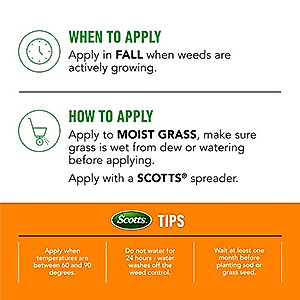 Scotts Turf Builder WinterGuard Fall Weed and Feed 3: Covers up to 15,000 Sq Ft, Fertilizer, 43 lbs.