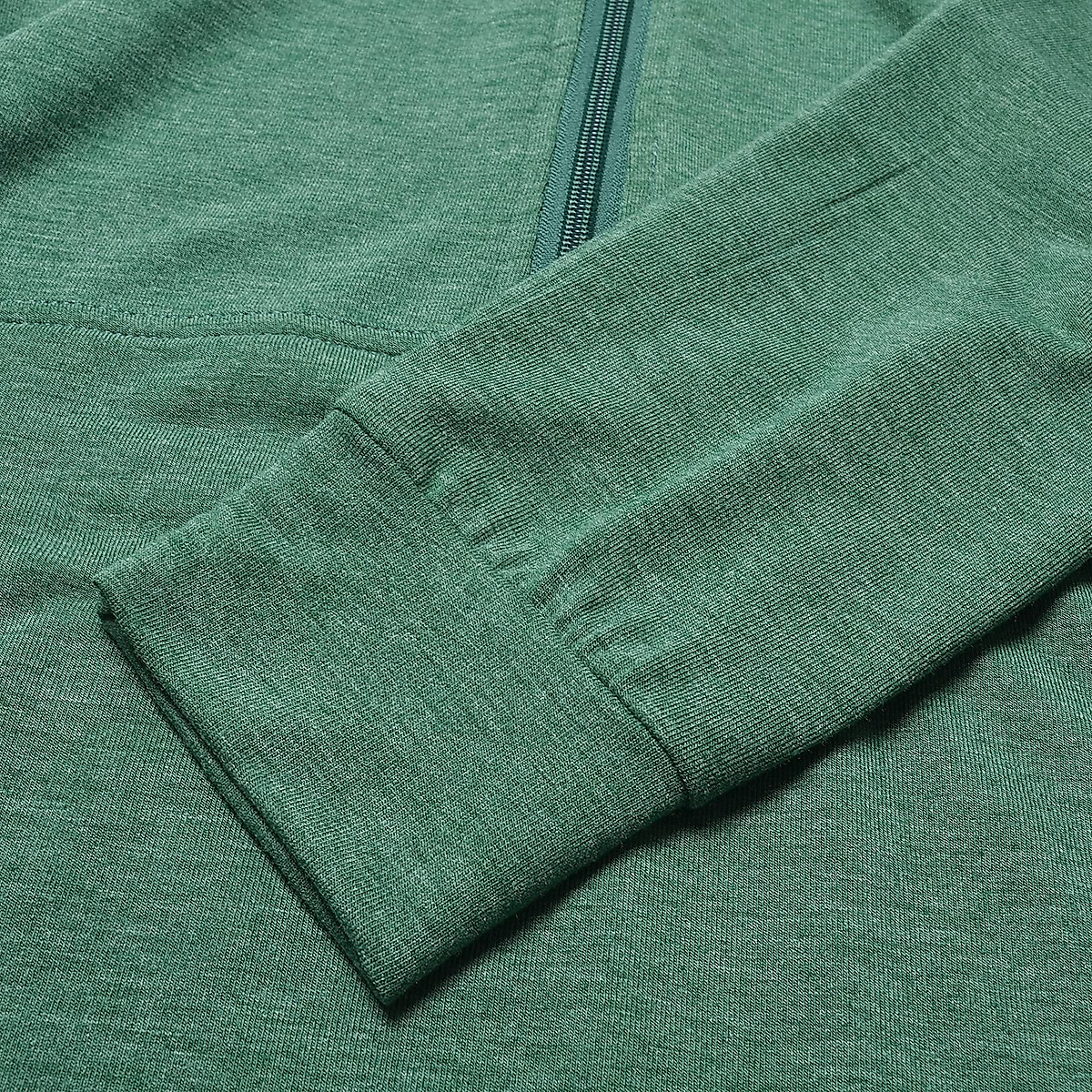 GINKANA Maternity Long Sleeve Shirt Lapel Zipper Casual Lightweight Maternity Top Shirts with Pockets,Green,S