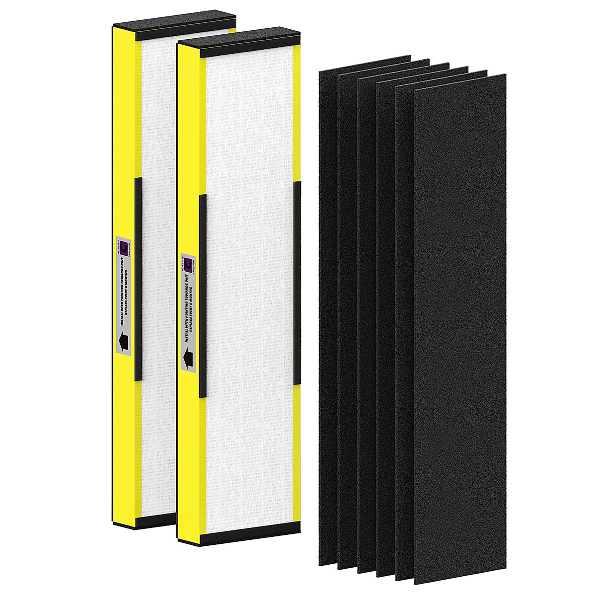 2 Pack FLT5000 True HEPA Replacement filter C for AC5000, AC5000E, AC5250PT, AC5350B, AC5350BCA, AC5350W, AC5300B, CDAP5500B, AP2800CA