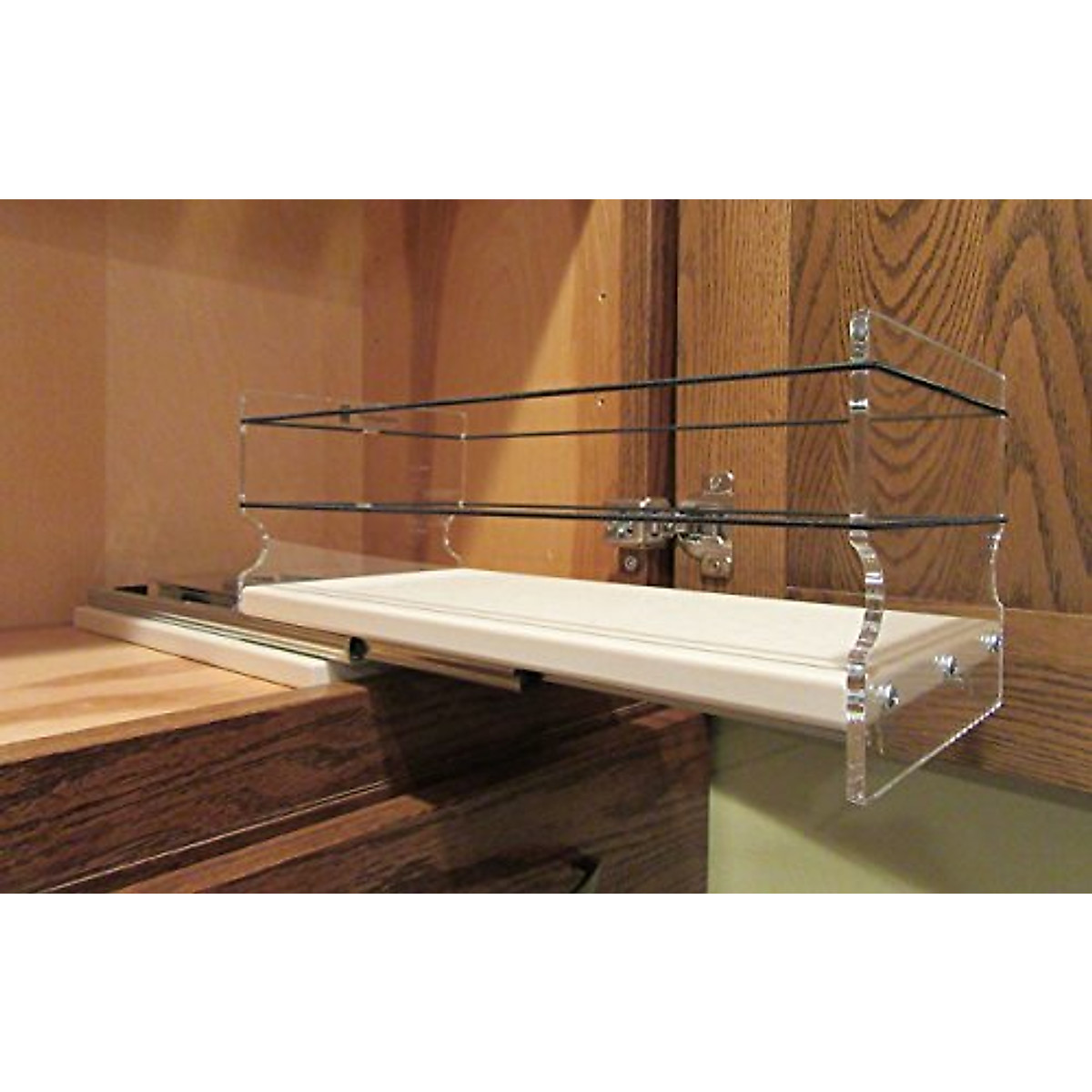 Vertical Spice - 5x1x11 DC - Heavy Duty Storage Organizer Drawer for Cabinets and Pantries - Size: 5.75" Width x 5.0" Height x 10.6" Depth - MADE IN USA