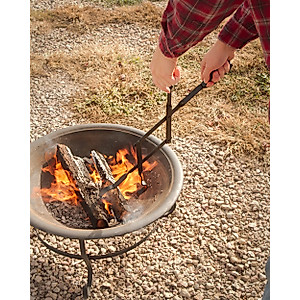 Redneck Convent RC Log Tongs Fireplace Poker Wood Tongs, Fireplace Tools Campfire Accessories Fireplace Tongs – Heavy Duty Grabber 26in