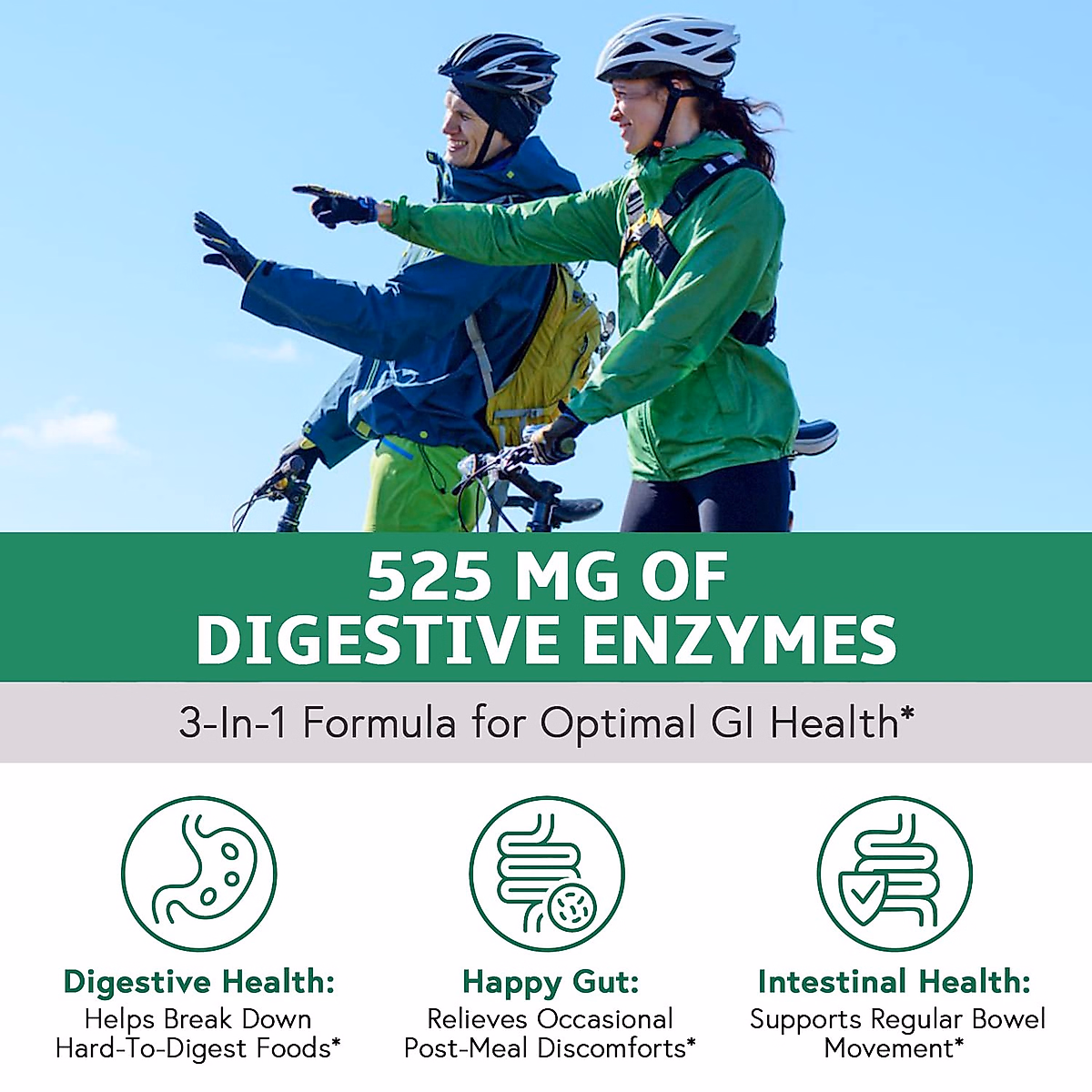 Elixeed Digestive Enzymes Plus Probiotics & Prebiotics, 22 Digestive Enzymes with Amylase, Protease, Lactase & More, Maximum Strength, for Healthy Digestion, Vegan, Non-GMO, 30 Caps