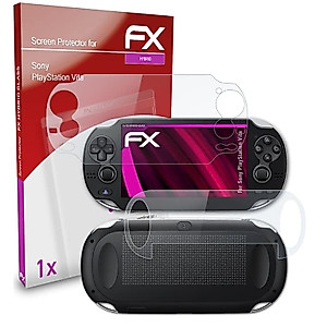 atFoliX Plastic Glass Protective Film compatible with Sony PlayStation Vita Glass Protector, 9H Hybrid-Glass FX Glass Screen Protector of plastic (Set of 1)