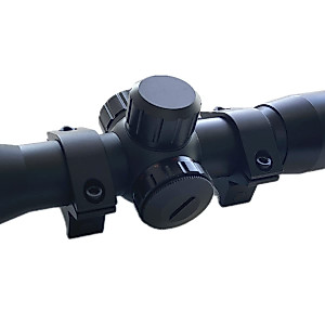 NyLeabon 4x32 Crossbow Scope, Red and Green Illuminated Scope, Glass Etched Reticle Scope, Compact Hunting Scope, Shooting Scope