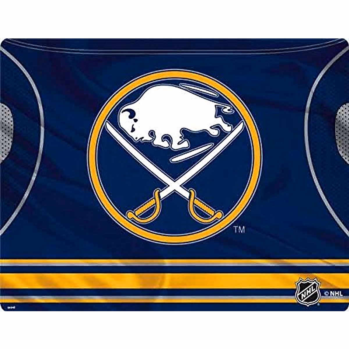 Skinit Decal Gaming Skin Compatible with PS4 Controller - Officially Licensed NHL Buffalo Sabres Home Jersey Design
