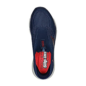 Skechers Men's Max Cushioning Slip-Ins-Athletic Slip-On Running Walking Shoes with Memory Foam Sneaker, Navy, 11