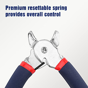 WORKPRO Hog Ring Pliers with 500 Pcs 3/4" Hog Rings, Galvanized Steel Hog Rings Perfect for Furniture Upholstery, Auto Upholstery, Meat & Sausage Casings