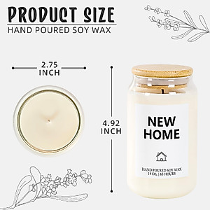 FreeJac House Warming Gifts New Home Gift Ideas New Home Candle Housewarming Gifts for Women New Apartment Gifts for Homeowner Friends Welcome Home Gifts Lavender Candle First Home Gifts 14oz