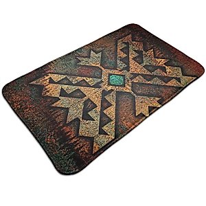 CoolSomeJies Outdoor Indoor Doormat Native American Vintage Indian Lizard Welcome Non-Slip Doormats Door Mats Floor Mat Home Carpets Rug for Entrance Front Door Kitchen Bedroom Garden Bathroom