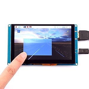 GeeekPi 5 Inch Capacitive Touch Screen 800x480 HDMI Monitor TFT LCD Display for Raspberry Pi 4 Model B, Raspberry Pi 3/2 Model B/B+/Pi Zero & BeagleBone Black & PC