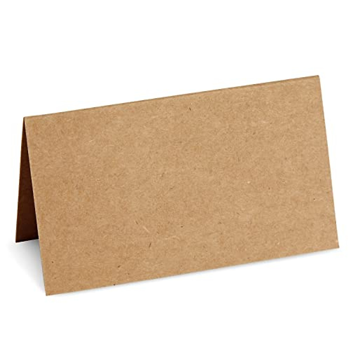 200 Pack Kraft Paper Place Cards for Table Setting, Blank Name Cards for Wedding Reception, Baby Shower, Graduation, Birthday, Table Numbers (3.5 x 2 In, Brown)