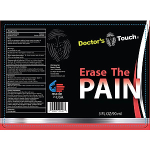 Doctor's Touch Erase The Pain Relief Roll On - Fast Acting Topical Pain Relief Roll On for Nerves, Joints, All Muscle Soreness and Discomfort - Roll on Muscle Pain Relief