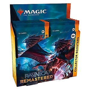 Magic: The Gathering Ravnica Remastered Collector Booster Box - 12 Packs (180 Magic Cards)