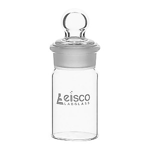 EISCO Weighing Bottle- Tall Form, Borosilicate Glass - 15mL - 25x50mm