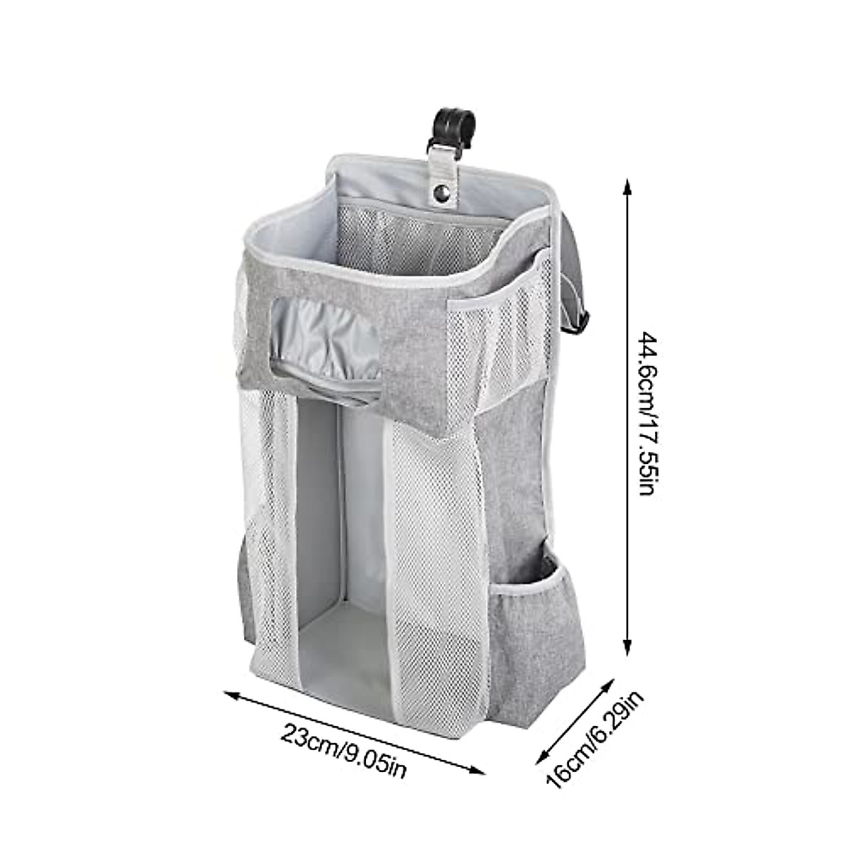 Hanging Diaper Organizer | Diaper Holder for Crib Car Nursery Organizer | Hanging Nursery Diaper Stacker Organizers for Cribs, Baby Essentials