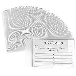 100Pcs Recipe Card Protectors 4x6 Plastic Sleeves - Thick Clear Plastic Sheet Protectors Recipe Card Sleeves Page Protectors Hard Plastic Card Sleeves- Recipe Cards 4x6 Clear Plastic Sleeves for Cards