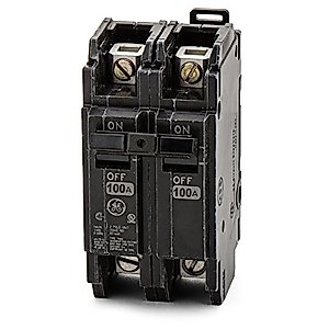 General Electric GETHQC21100WL GE THQC21100WL 2P 100A 120/240V CB, Black