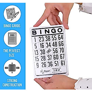 Regal Games - Classic Bingo Cards - 50 Count - 6.125” x 4.17” Cardstock - White