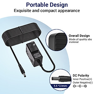 5V 2A Power Supply Adapter for Cisco IP Phones SPA508G, SPA504G, SPA525G2, SPA303, SPA942, SPA922 and SPA900, SPA300, SPA500, CP500, SPA962, Cisco SPA Series Phone Versatile Charger Power Adapter